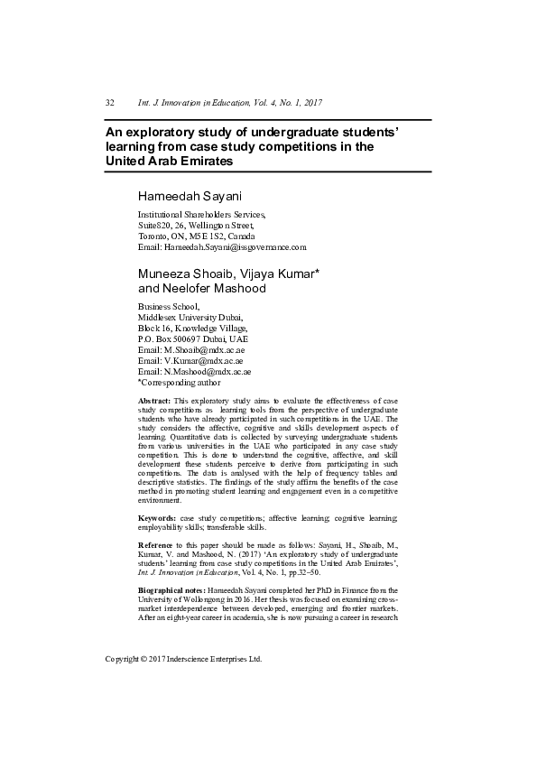 (PDF) An exploratory study of undergraduate students' learning from ...