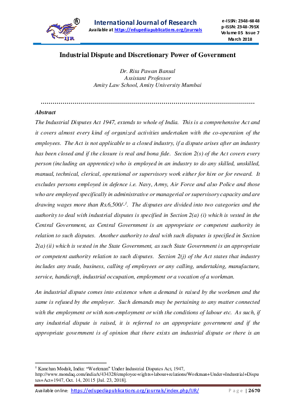 (PDF) International Journal of Research