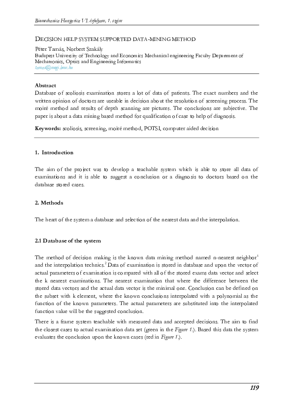 (PDF) Decision help system supported data-mining method