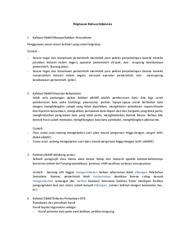 (DOC) Ringkasan Bahasa Indonesia