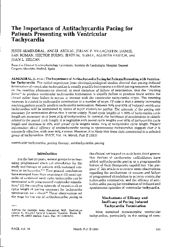 (PDF) The Importance of Antitachycardia Pacing for Patients Presenting ...