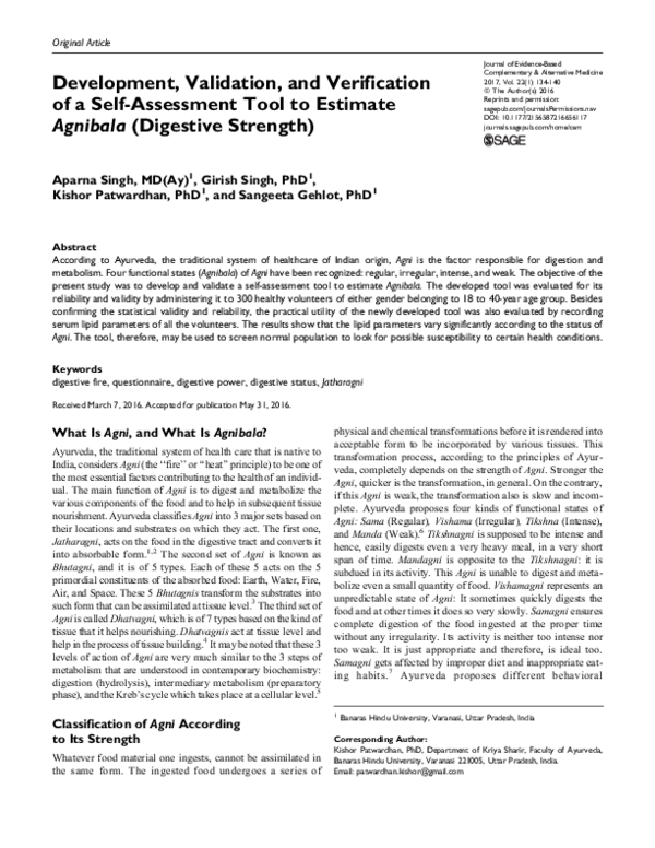 (PDF) Development, Validation, and Verification of a Self-Assessment ...