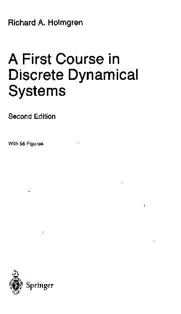 (PDF) A first course in discrete dynamical systems