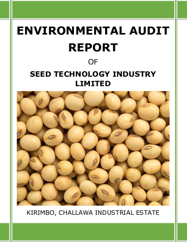 (PDF) ENVIRONMENTAL AUDIT REPORT SEED