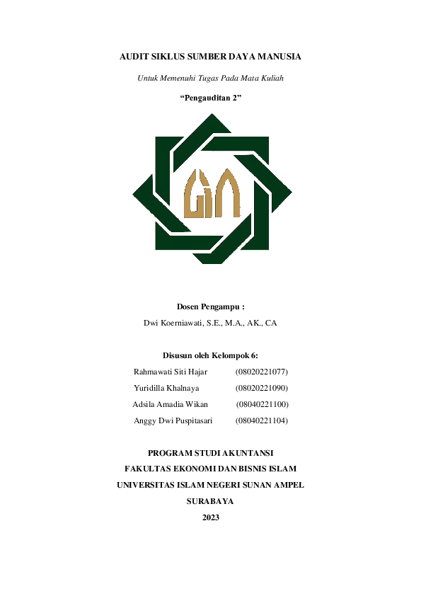(PDF) AUDIT SIKLUS SUMBER DAYA MANUSIA