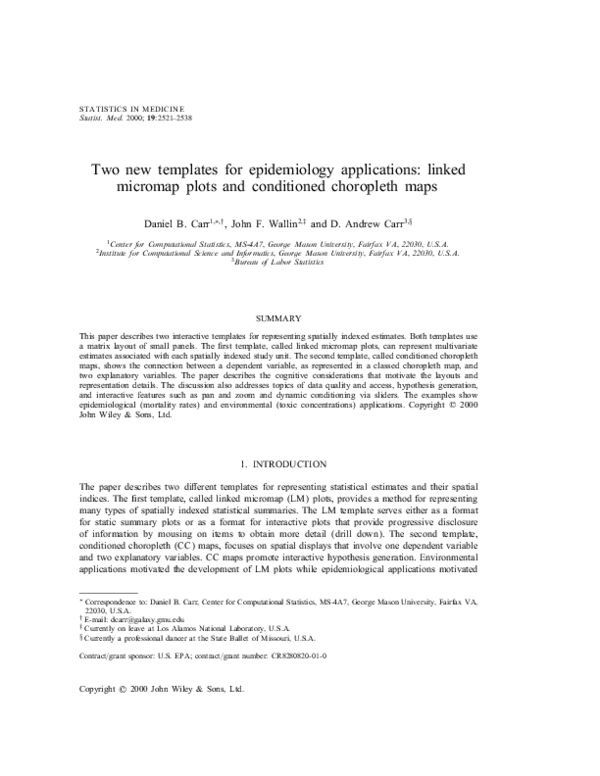 (PDF) Two new templates for epidemiology applications: linked micromap ...