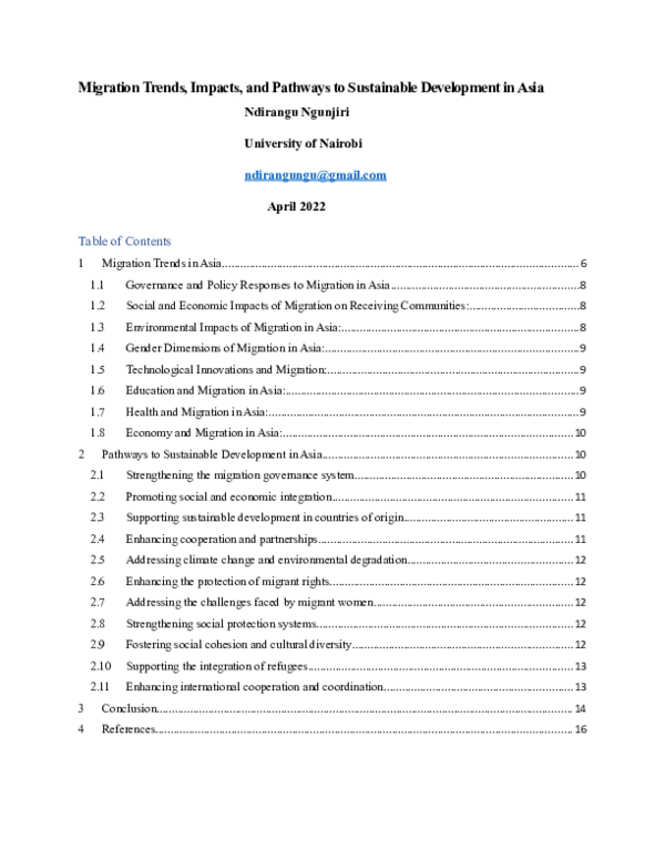 (DOC) Migration Trends, Impacts, and Pathways to Sustainable ...