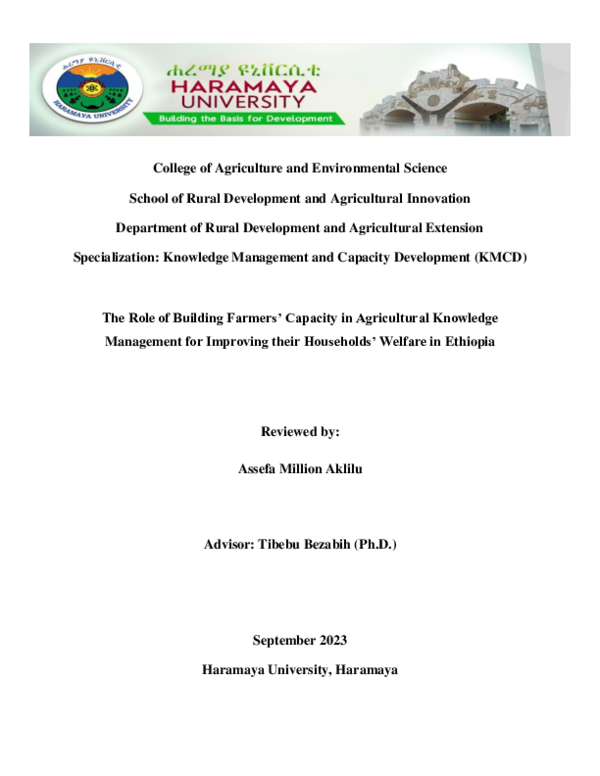 (PDF) Article of Assefa Mellion