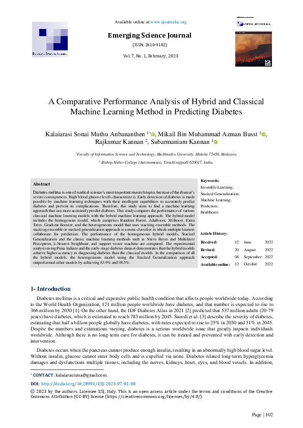 Pdf A Comparative Performance Analysis Of Hybrid And Classical Machine Learning Method In