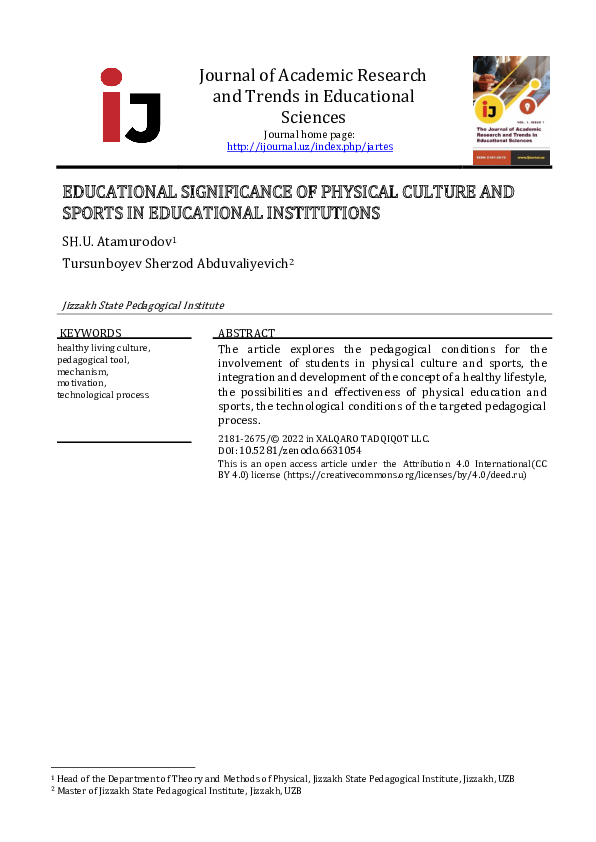 (PDF) Journal of Academic Research and Trends in Educational Sciences