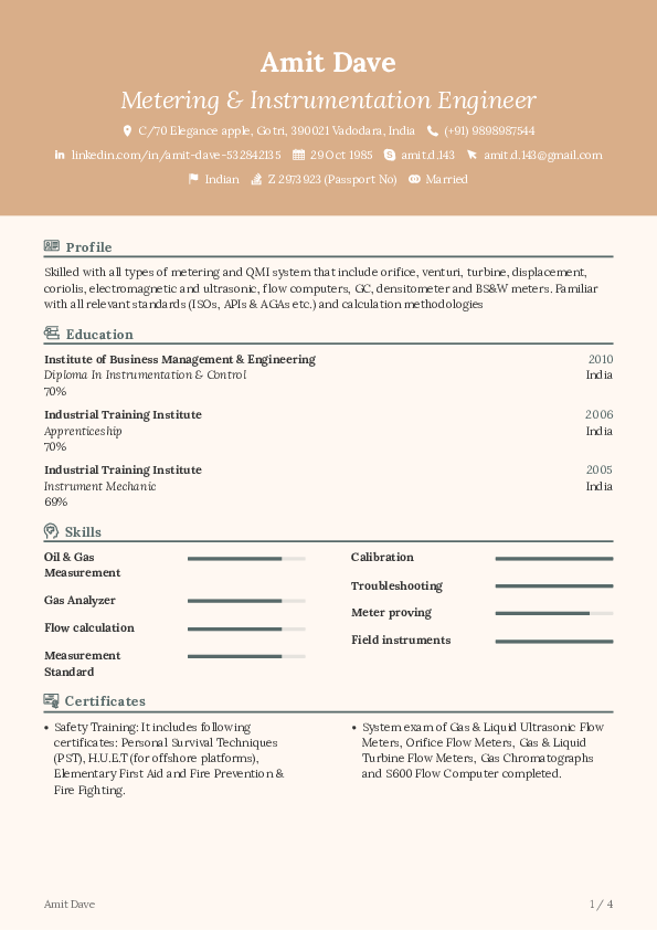 Amit Dave Instrumentation Metering 1