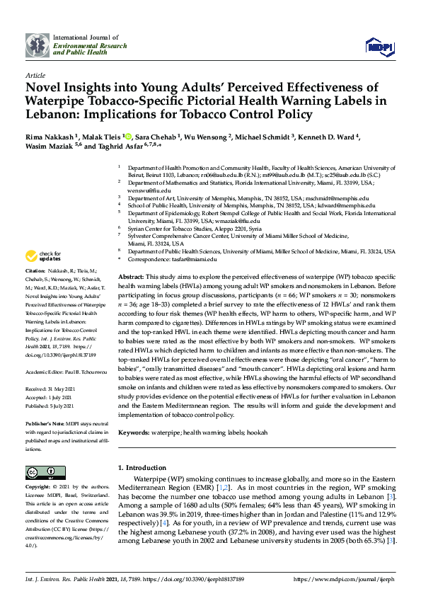 (PDF) Novel Insights into Young Adults’ Perceived Effectiveness of ...