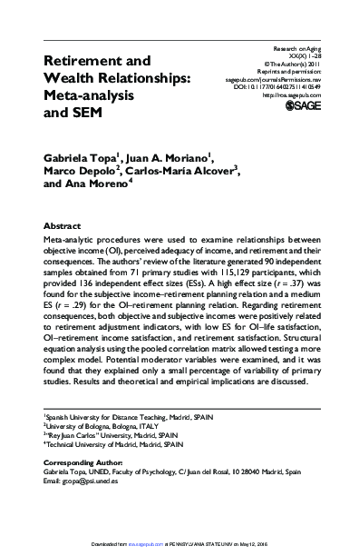 (PDF) Meta-analysis and SEM