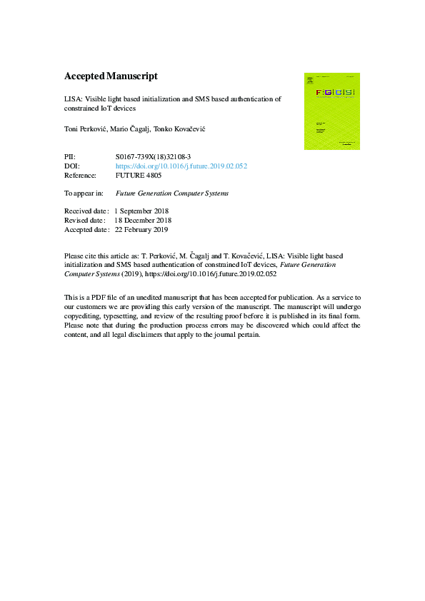 (PDF) LISA: Visible light based initialization and SMS based ...