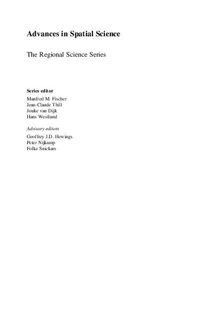 (PDF) Knowledge Spillovers in Regional Innovation Systems (PDF) Knowledge Spillovers in Regional Innovation Systems