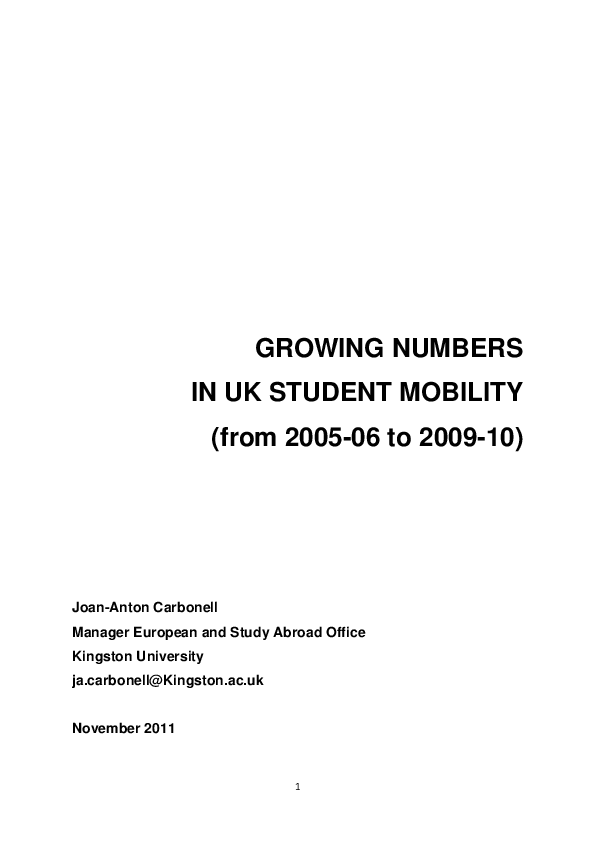 (PDF) Growing numbers Nov