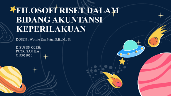 (PPT) PPT filosofi riset dalam bidang akuntansi keperilakuan | Putri ...