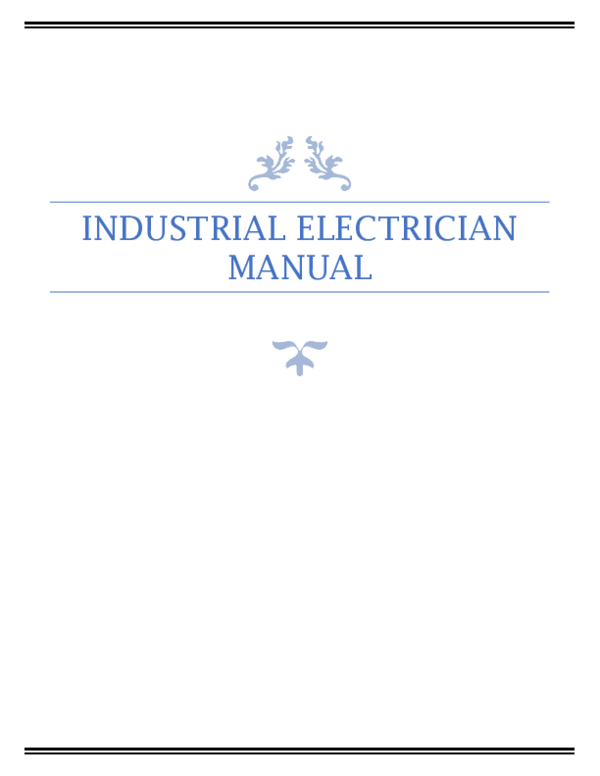 (PDF) Industrial Electrician