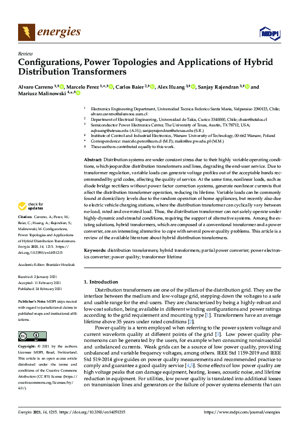 (PDF) Configurations, Power Topologies and Applications of Hybrid ...