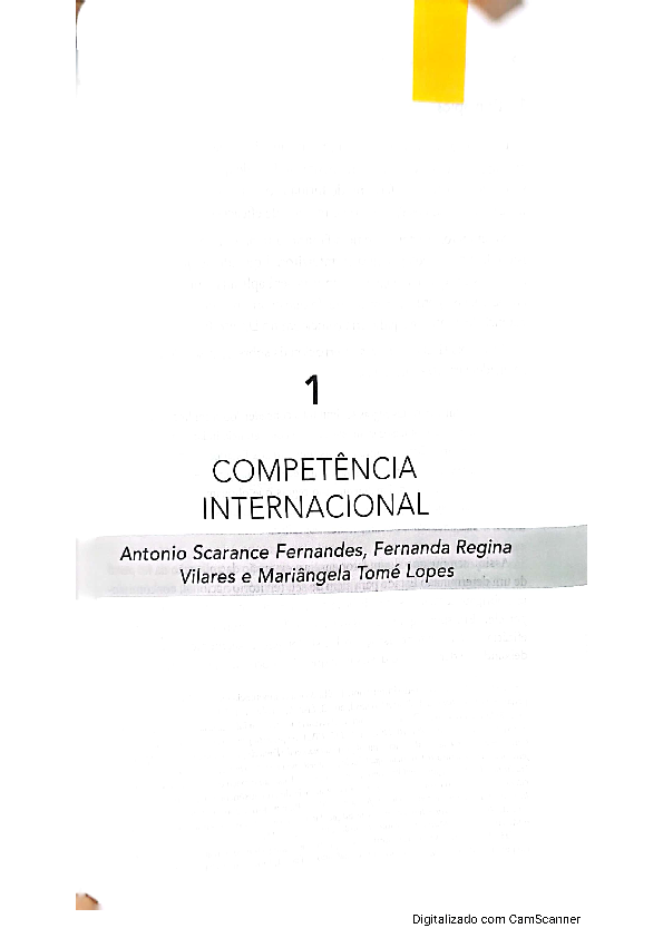 (PDF) Competência Internacional.