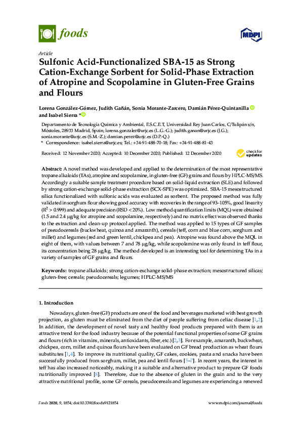 (PDF) Sulfonic Acid-Functionalized SBA-15 as Strong Cation-Exchange ...