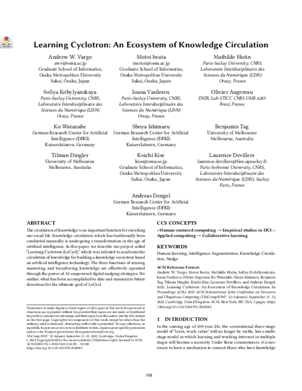 (PDF) Learning Cyclotron: An Ecosystem of Knowledge Circulation