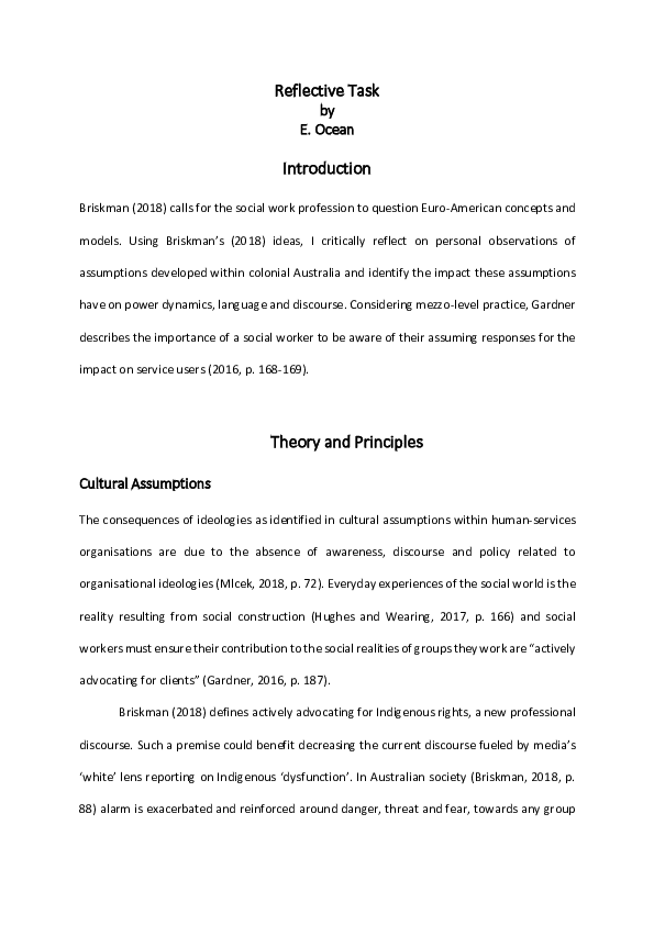 (PDF) Reflective Task