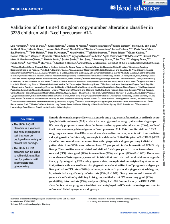 (PDF) Validation of the United Kingdom copy-number alteration ...