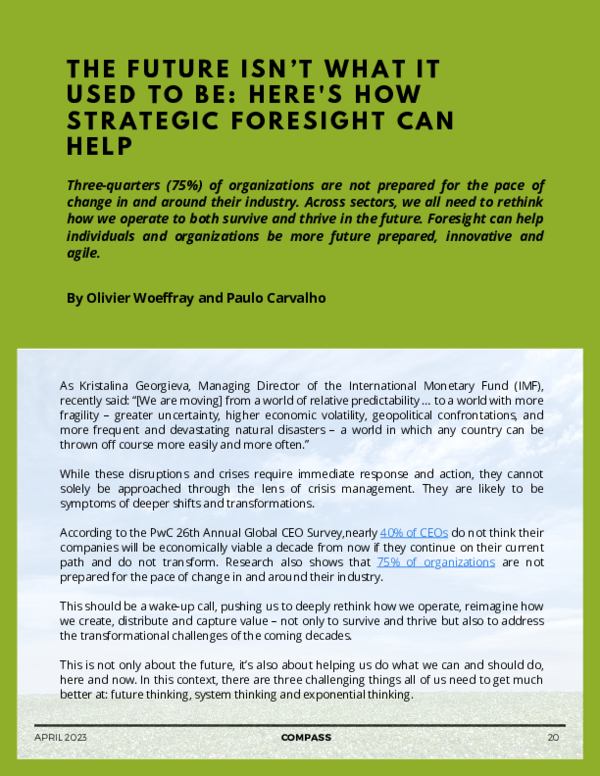 (PDF) The future isn’t what it used to be: Here's how strategic ...