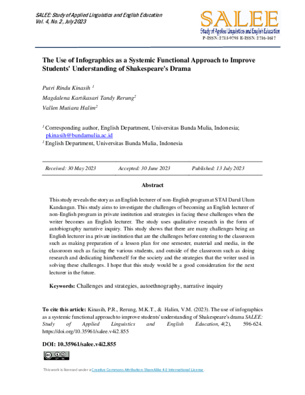 (PDF) The Use of Infographics as a Systemic Functional Approach to ...