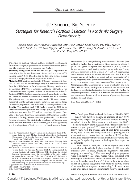 (PDF) Little Science, Big Science