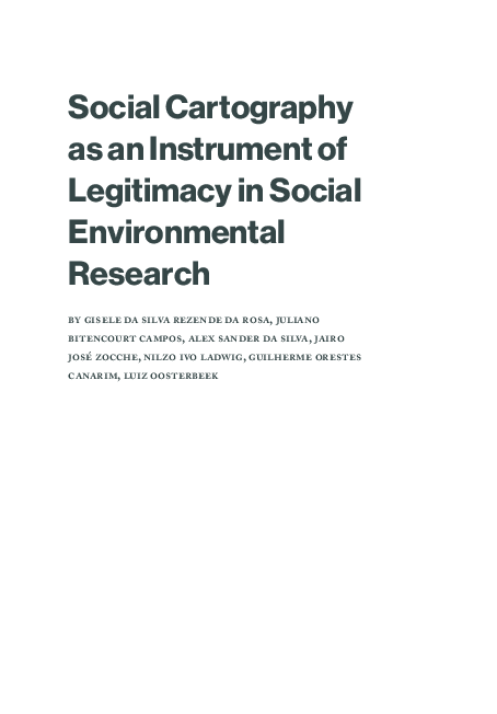 (PDF) Social Cartography as an Instrument of Legitimacy in Social ...