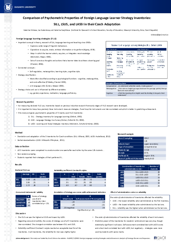 (PDF) Comparison of Psychometric Properties of Foreign LanguageLearner ...