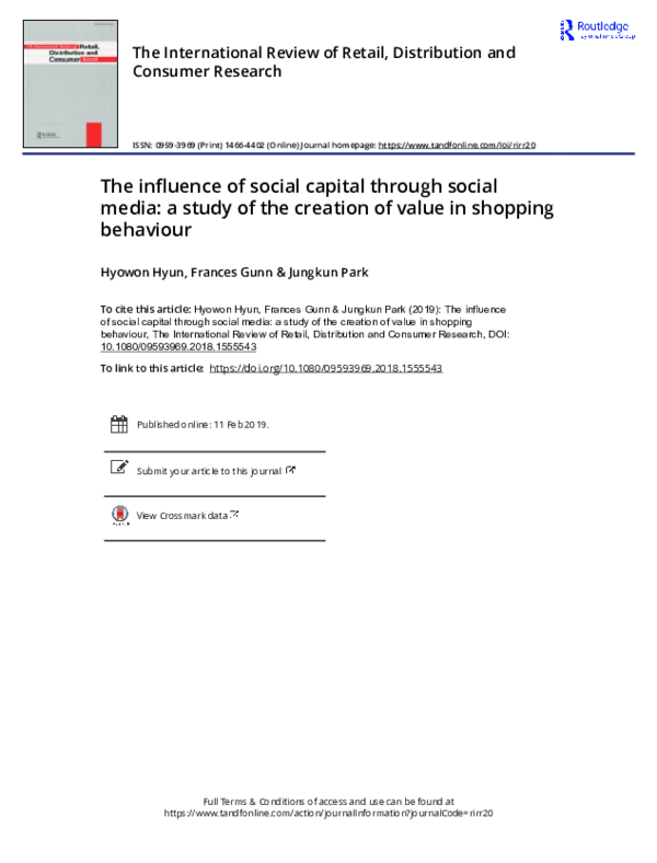 (PDF) The influence of social capital through social media: a study of ...