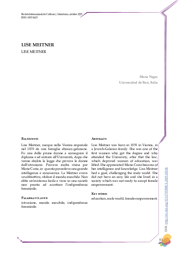 (PDF) Lise Meitner