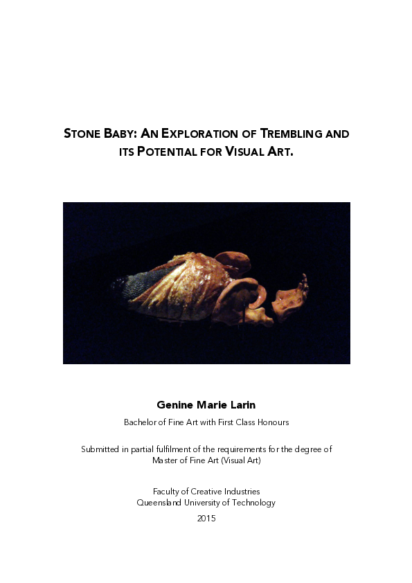 (PDF) Stone baby: An exploration of trembling and its potential for ...