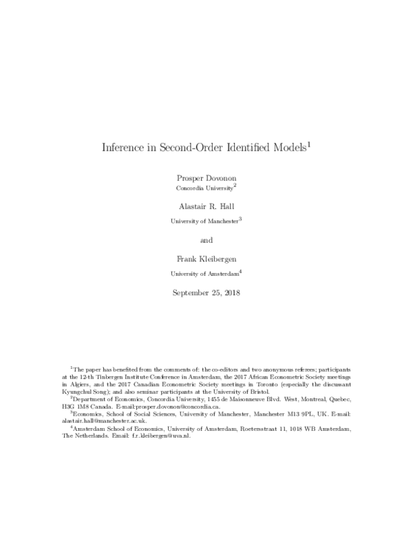 Pdf Power Properties Of Second Order Tests
