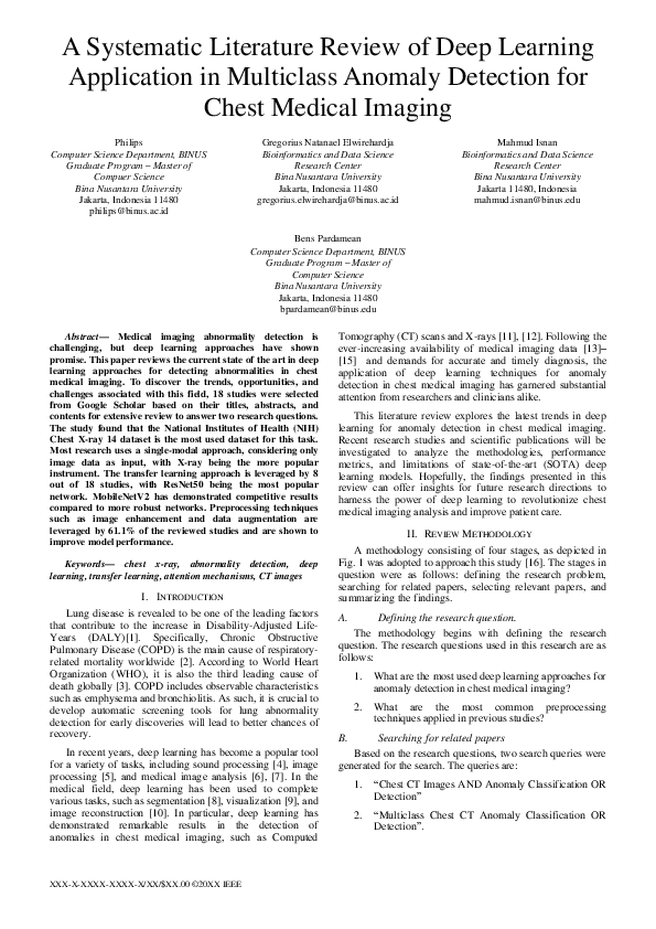 Pdf A Systematic Literature Review Of Deep Learning Application In