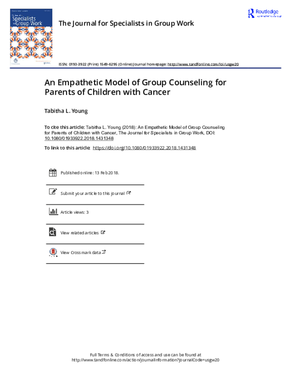 (PDF) An Empathetic Model of Group Counseling for Parents of Children ...