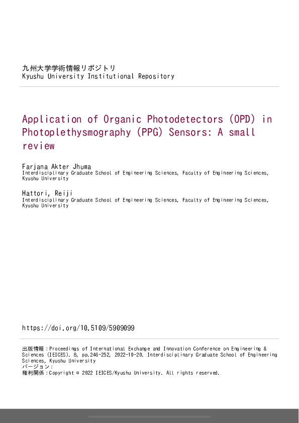 (PDF) Application of Organic Photodetectors (OPD) in ...