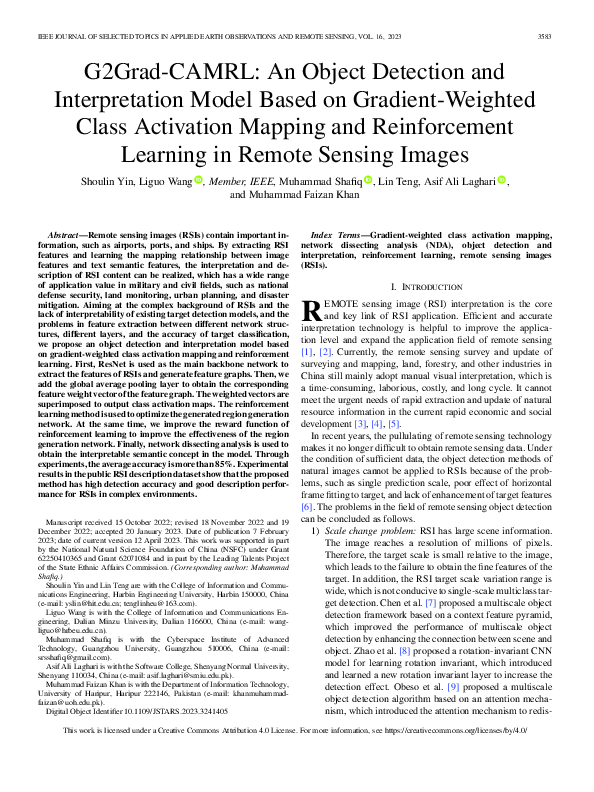 (PDF) G2Grad-CAMRL: An Object Detection and Interpretation Model Based on Gradient-Weighted ...
