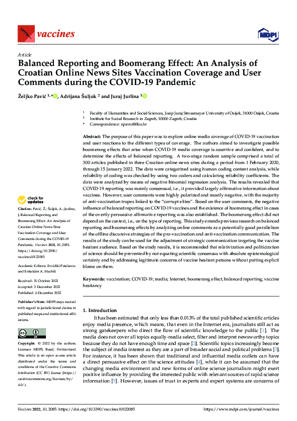 (PDF) Balanced Reporting and Boomerang Effect: An Analysis of Croatian ...