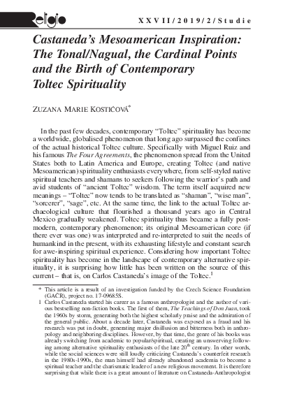 (PDF) Castaneda's Mesoamerican Inspiration: The Tonal/Nagual, the ...