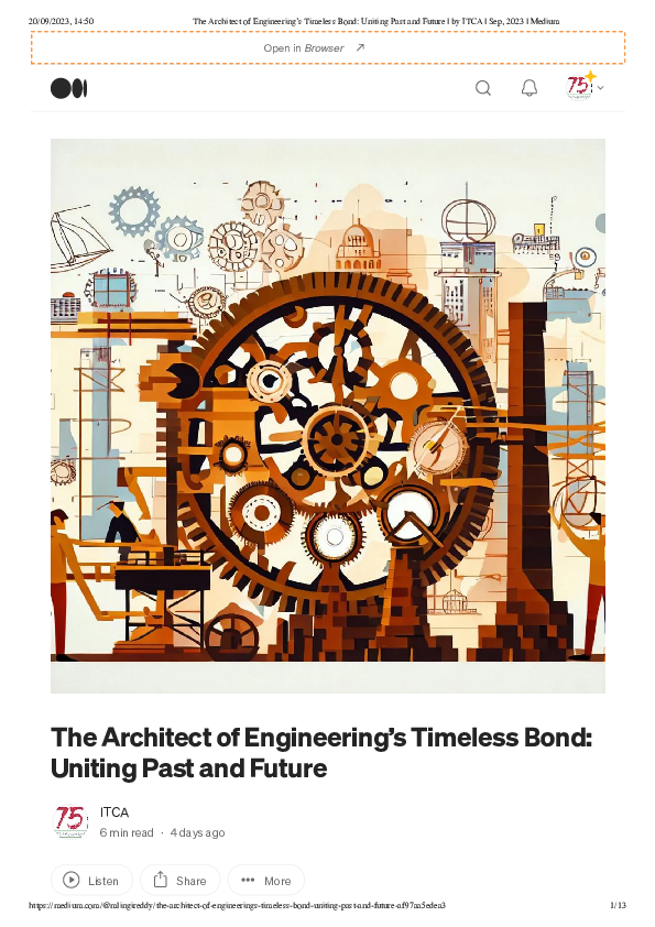 (PDF) The Architect of Engineering’s Timeless Bond, Uniting Past and Future