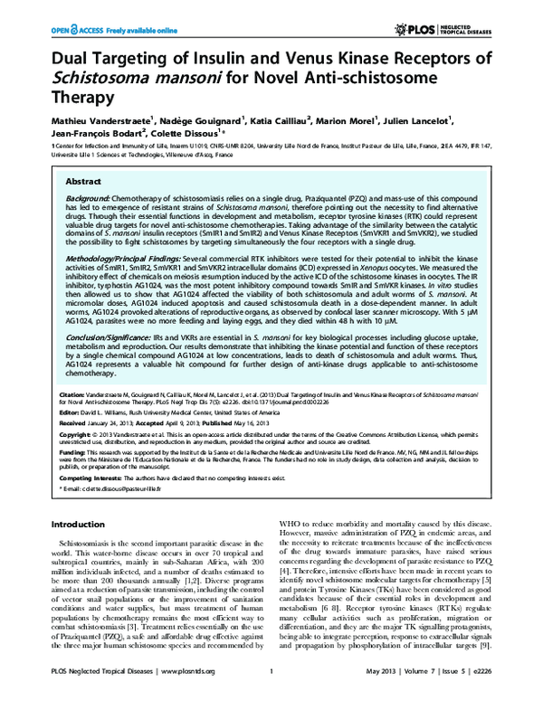(PDF) Dual Targeting of Insulin and Venus Kinase Receptors of ...