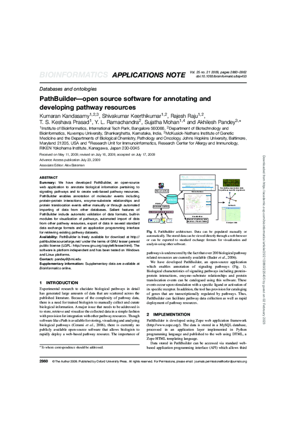 (PDF) PathBuilder—open source software for annotating and developing pathway resources