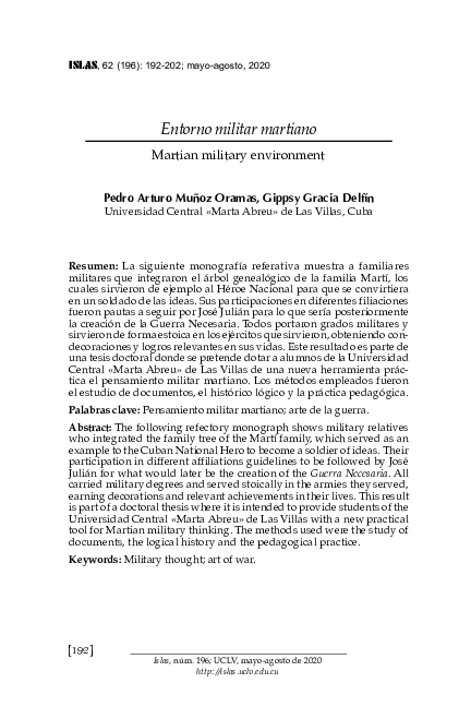 (PDF) Entorno militar martiano / Martian military environment