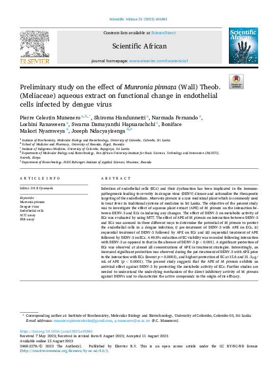 (PDF) Preliminary study on the effect of Munronia pinnata (Wall) Theob ...