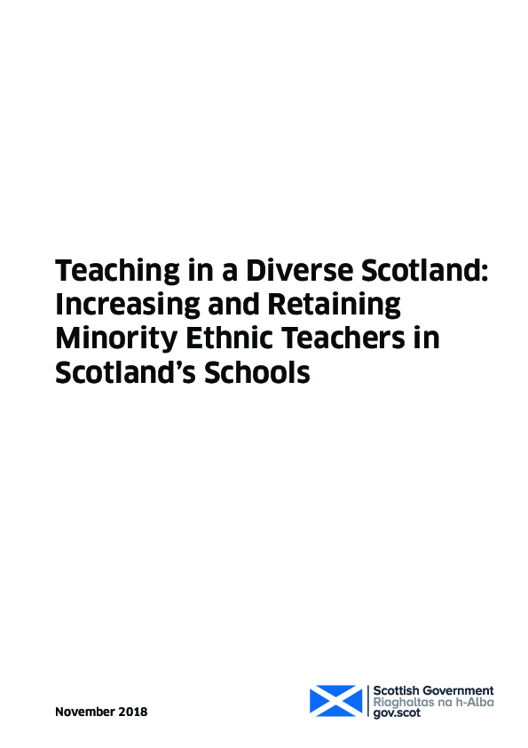 (PDF) Teaching in a diverse Scotland: increasing and retaining minority ...