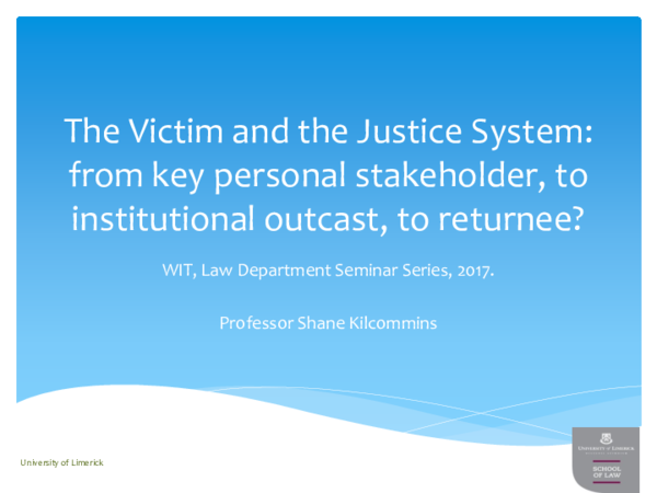 (PDF) The victim and the justice system | Shane Kilcommins - Academia.edu
